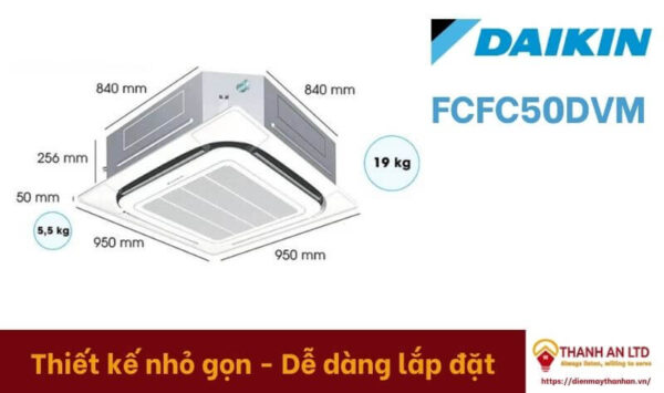Máy Lạnh Âm Trần Daikin FCFC50DVM/RZFC50DVM (2.0 Hp, Inverter)