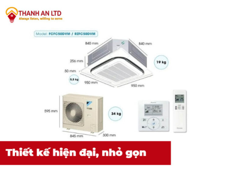Máy Lạnh Âm Trần Daikin FCFC50DVM/RZFC50DVM (2.0 Hp, Inverter)