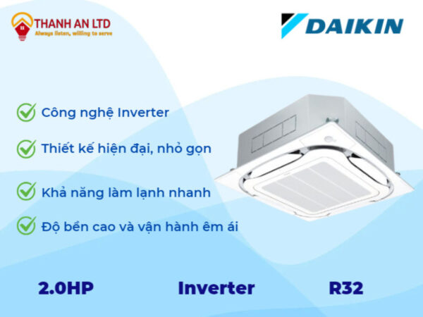 Máy Lạnh Âm Trần Daikin FCFC50DVM/RZFC50DVM (2.0 Hp, Inverter)